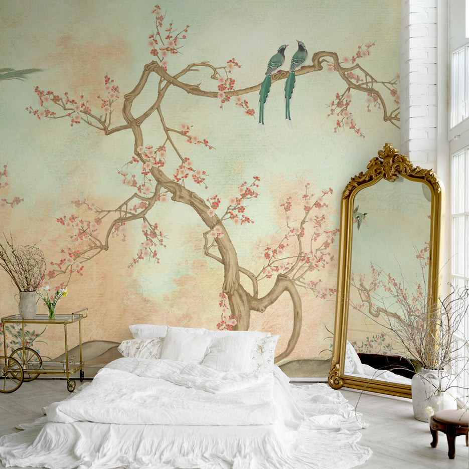 Chinoiserie Wall Murals : elegance and refinement | WallpaperDream